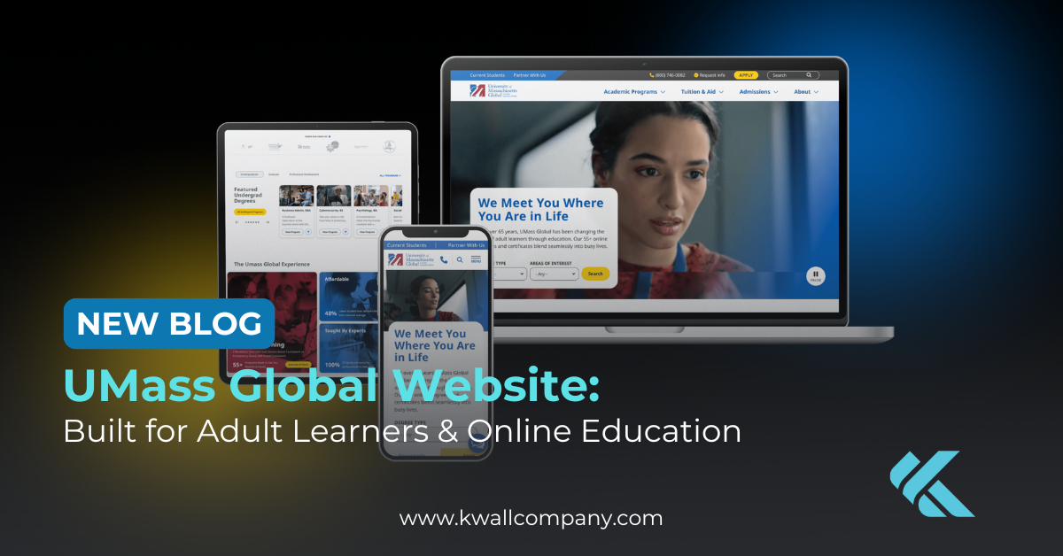 UMass Global Website: Built for Adult Learners & Online Education - KWALL